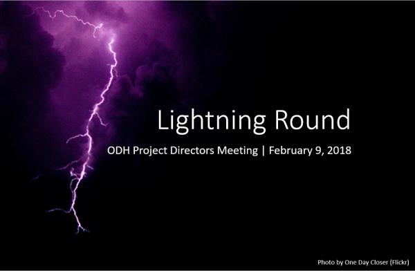 Lightning Round Videos: Project Presentations from the 2018 ODH Project ...